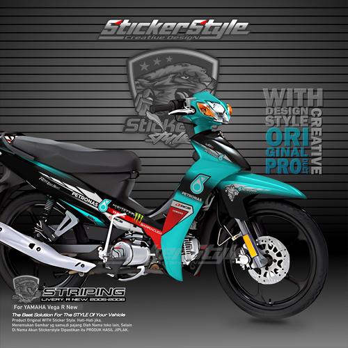 Jual STRIPING VARIASI STICKER LIS YAMAHA VEGA R NEW GRAFIS LIVERY ...