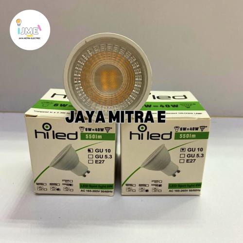 Jual Lampu LED GU10 HILED 6W 220V Lampu Sorot Spotlight LED GU10 6W ...