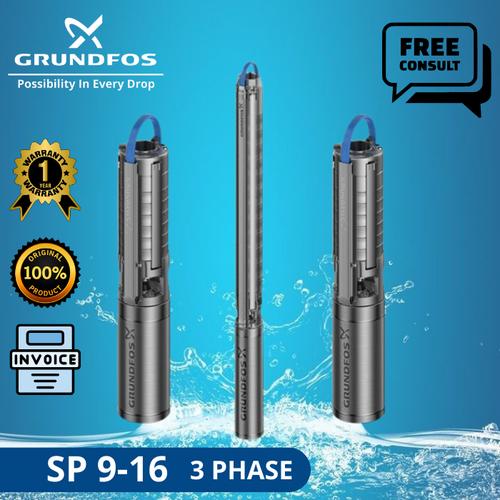Jual Pompa Submersible Grundfos SP 9- 16 3 Phase + CTK - Pump Only ...