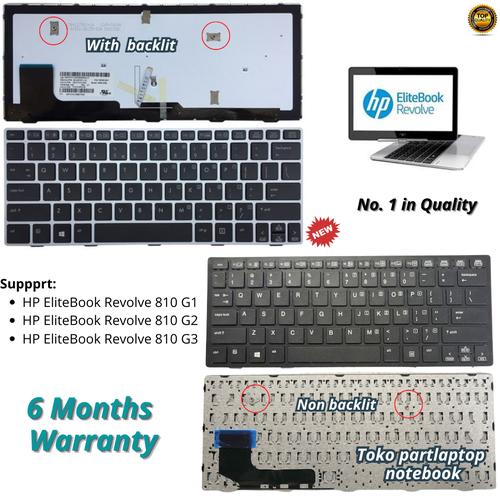 Jual Keyboard HP Elitebook Revolve 810 G2 backlit - original product ...