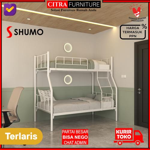 Promo SHUMO x SLEEP OWL | Ranjang Tingkat Susun Besi Bunk Bed 90/120 ...