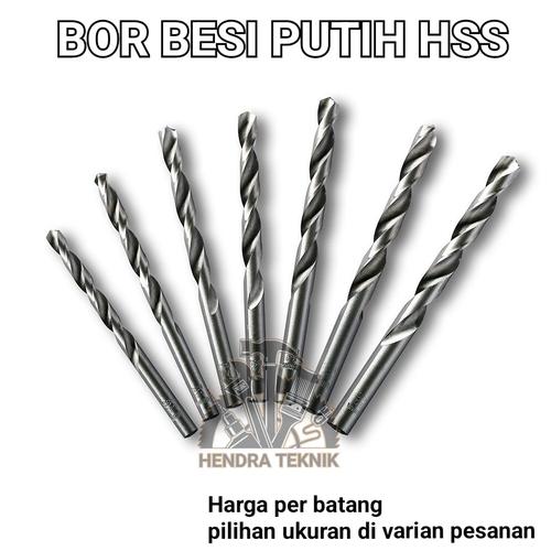 Jual BOR BESI PUTIH HSS MATA BOR ALMINI MATA BOR DRILL 1,2,3,4,5,6,7,8 ...