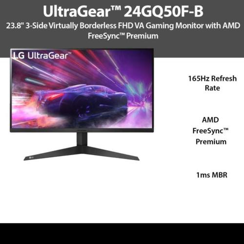 Jual Monitor LG 24" UltraGear 24GQ50F-B Gaming FHD 165Hz 1ms AMD ...