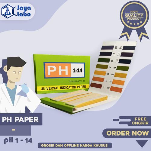 Jual pH Paper 1-14 / Kertas pH Universal /Universal Indikator test ...