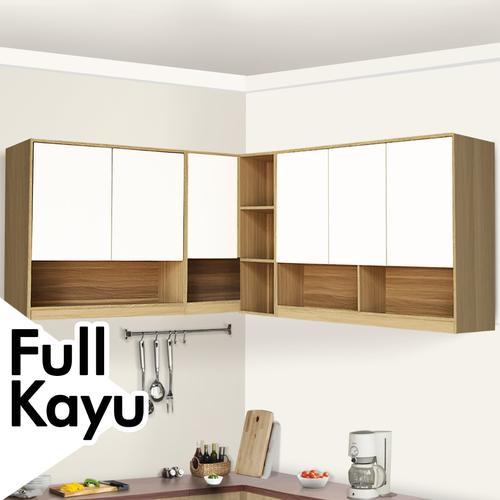 Promo Kitchen Set Kayu Rak Dapur Putih Kabinet Dapur Modern Minimalis ...