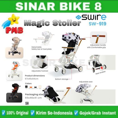 Jual Magic Stroller Baby SWIRE SW-919 Kursi Putar Kereta Dorong Bayi ...