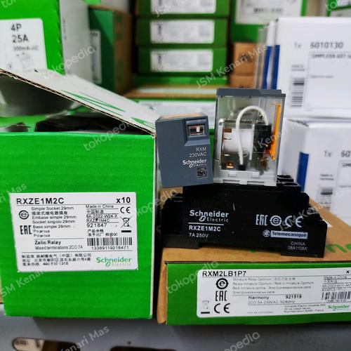 Jual Schneider RXM2LB1P7 Relay MY2 8Pin+ Socket 8Kaki RXZE1M2C 230V 5A 1SET - Jakarta Pusat ...