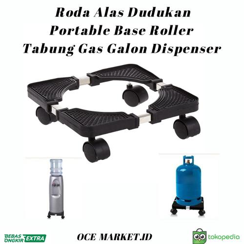 Jual Alas Roda Dudukan Portable Base Roller Roda Tabung Gas Galon ...