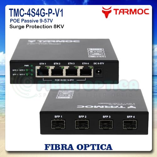 Jual Ethernet Fiber Switch 4 SFP 4 LAN Gigabit | Media Converter FO ...