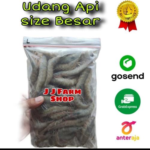Jual udang api besar size L 500gram udang api besar beku jaminan segar ...