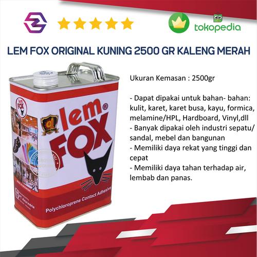 Jual Lem Fox original Kuning kemasan Kaleng Merah - 600gr - Kab ...
