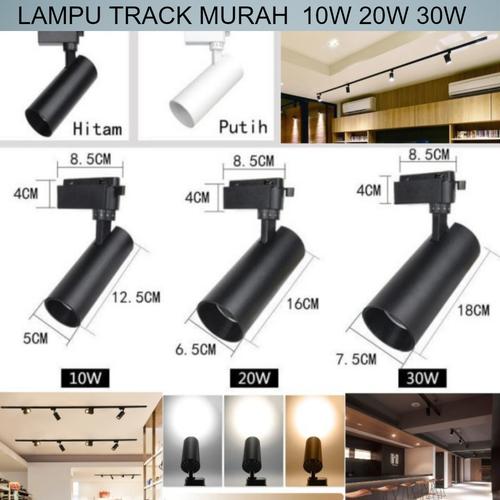 Jual LAMPU LED TRACK COB 10W 20W 30W MURAH / LAMPU RELL TRACK SPOTLIGHT ...