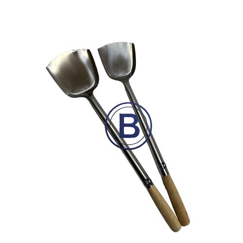 Jual Sodet Stainless Steel Gagang Kayu Jumbo/Spatula Besar/Sutil Jumbo ...