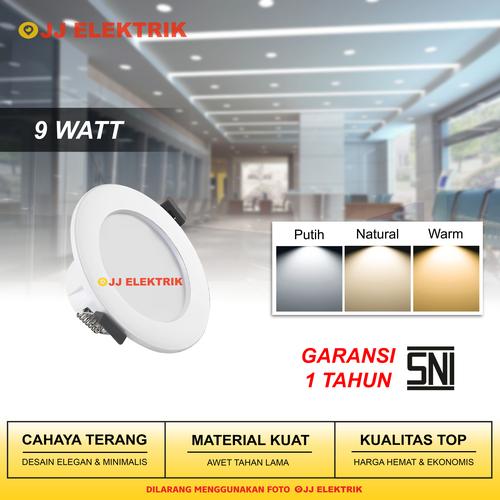 Jual Lampu Downlight LED Plafon Rumah Inbow Bulat you Watt 9W ...