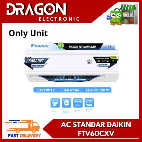 Jual DAIKIN FTV60CXV AC SPLIT STANDAR MALAYSIA 2.5 PK R32 FTV60CXV14 - Jakarta Barat - DRAGON ...