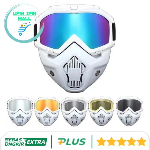 Jual Helm Tactical Kacamata Sepeda Motor Full Face Goggles with ...