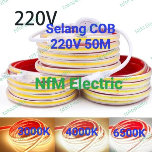 Jual Lampu LED Selang COB 220V 50M Outdoor/ LED Strip Selang COB ...