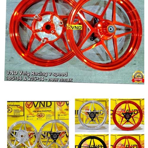 Jual VELG RECING VND V SPEED V1 BINTANG NMAX NEW UK 185/215-14 ...