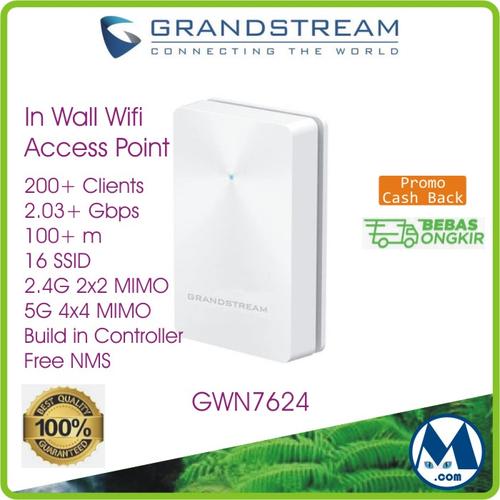 Jual Grandstream GWN7624 802.11ac In Wall Wifi Access Point - No Adaptor PoE - Jakarta Pusat ...