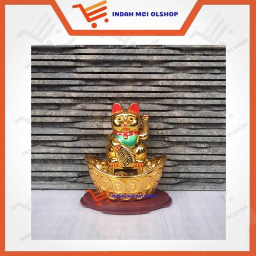 Jual KUCING UANG HOKI SOLAR 10,5cm / LUCKY CAT / KUCING REJEKI - Kota ...