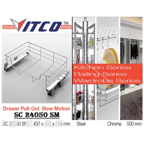 Jual Vitco SC 24050 SM Drawer Pull Out Slow Motion 500 mm - Rak Dapur ...