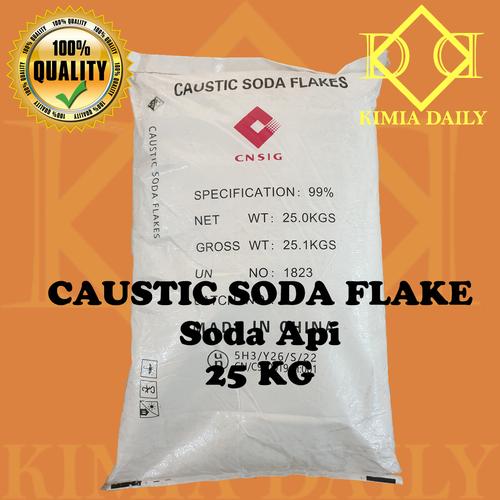 Jual Caustic Soda Flake / Soda Api / NaOH 99% - 25 KG - Jakarta Selatan ...