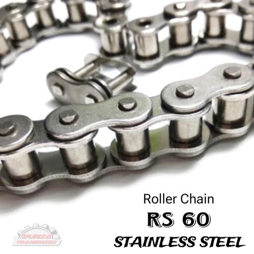 Jual Roller Chain RS 60 SS Stainless Steel RS60-1 Rantai Transmisi RS ...