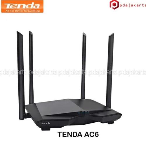 Jual Original Tenda AC6 AC1200 Mbps Dual-Band Gigabit Wi-Fi Router ...