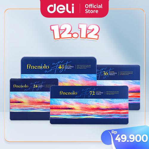 Jual Deli Colored Pencil Pensil Warna 24 36 48 72 Warna Hybrid Tech ...