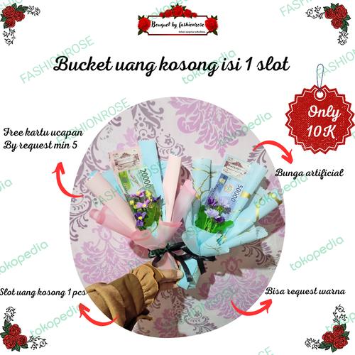 Jual BUCKET UANG KOSONG ISI 1 SLOT BUKET UANG MINI HAMPERS ANAK WISUDA ...