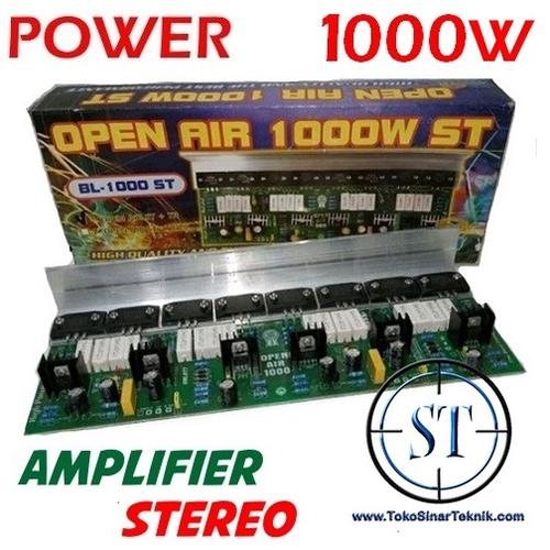 Jual Kit Power Amplifier Open Air 1000W STEREO 2x500W + Tr SANKEN 1216 ...