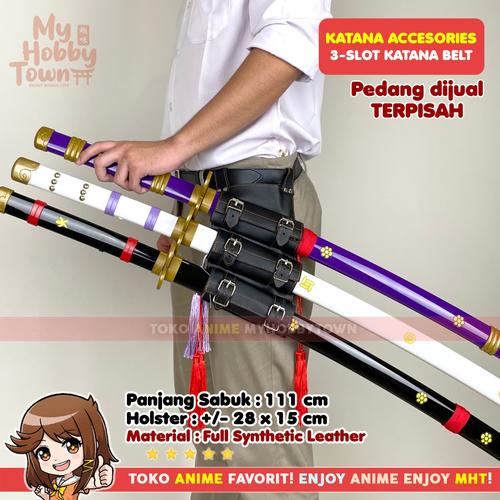 Jual Belt Ikat Pinggang Anime Cosplay Holder Holster Sabuk 3 Tiga ...