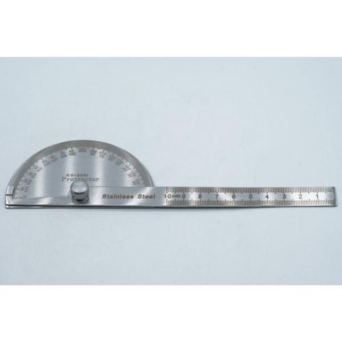 Jual Protractor 100mm Busur Besi Penggaris 180 Degree Steel angle Ruler ...