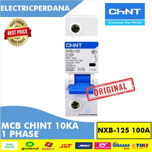 Jual MCB Chint NXB-125 1 Phase 100A 10KA - ORIGINAL-BERKUALITAS-MURAH - Jakarta Barat ...