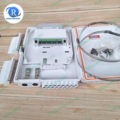 Jual odp 16 core lengkap box spliter 1:8 sc apc/ODP 16 CORE BOX ...