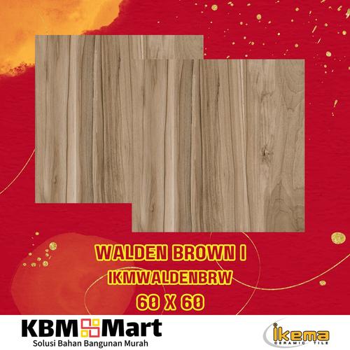 Jual GRANIT IKEMA 60 X 60 WALDEN BROWN I MATT SATIN CORAK KAYU - Kota ...