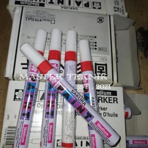 Jual Spidol Penanda Besi Permanent Spidol Permanet Sakura Japan - Merah ...