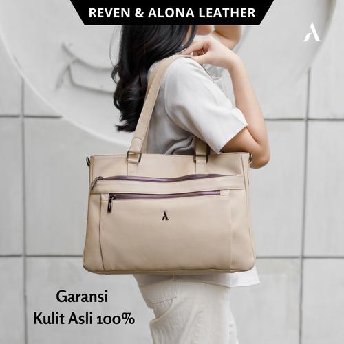 Promo Tas Wanita Tote Lovata Bag Kulit Asli Totebag Laptop Jinjing Branded - Hitam - Kab. Malang ...