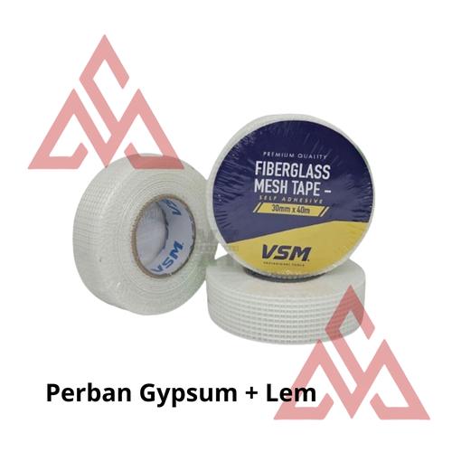 Jual Perban Gypsum Lem 30mm x 40m / kasa gypsum / perban plafon - Kota ...