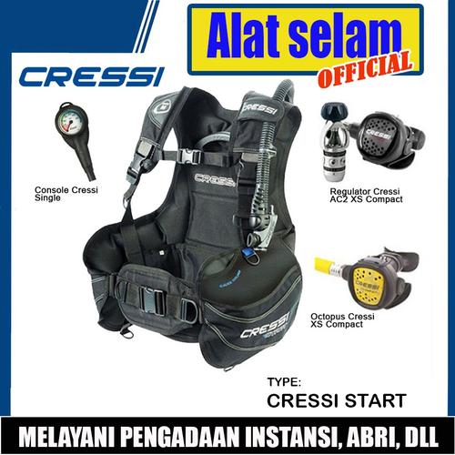 Jual Paket BCD Set Diving Cressi Start Standart Regulator Octopus ...