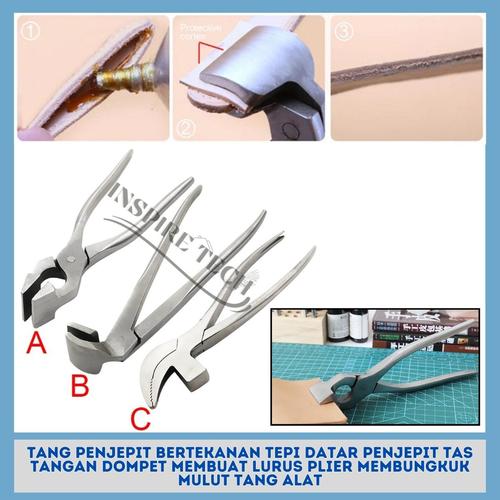 Promo Tang Penjepit Bertekanan Tepi Datar Penjepit Tas Tangan Dompet ...