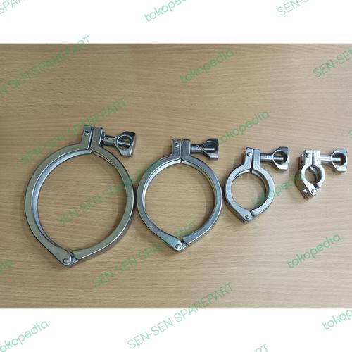 Jual Clamp Ferrule Sanitary 4" inch Stainless SS304 Foodgrade HQ ...