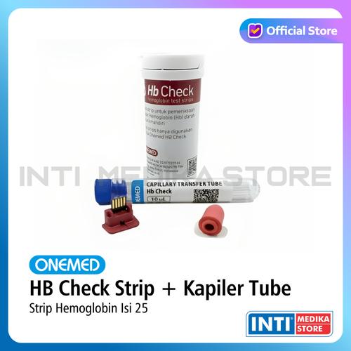Promo ONEMED - Strip Check Hemoglobin + Kapiler Tube Isi 25 | HB Test ...