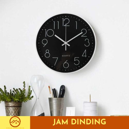 Promo Jam Dinding Tempel Quartz Silent Movement Minimalis Simpel Modern ...