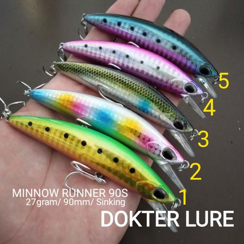 Jual LURE MINNOW RUNNER 90s 27gram Umpan Casting Laut Sungai - Hijau ...