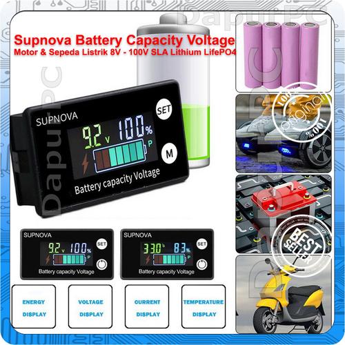 Jual Supnova Battery Capacity Voltage Motor Sepeda Listrik 8V - 100V ...