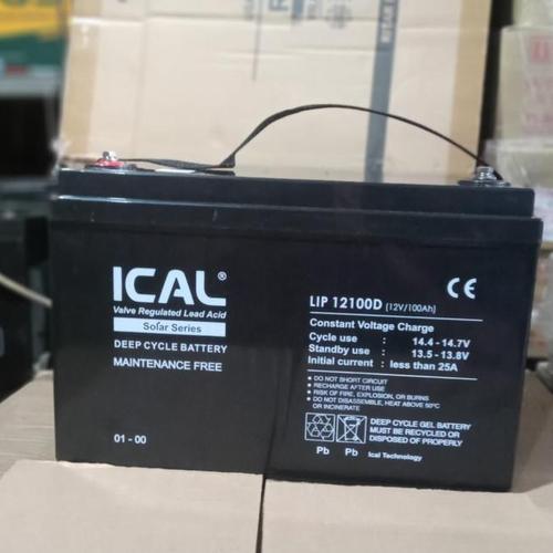 Jual battery vrla kering ical 12v 100ah. new solar series - Jakarta ...