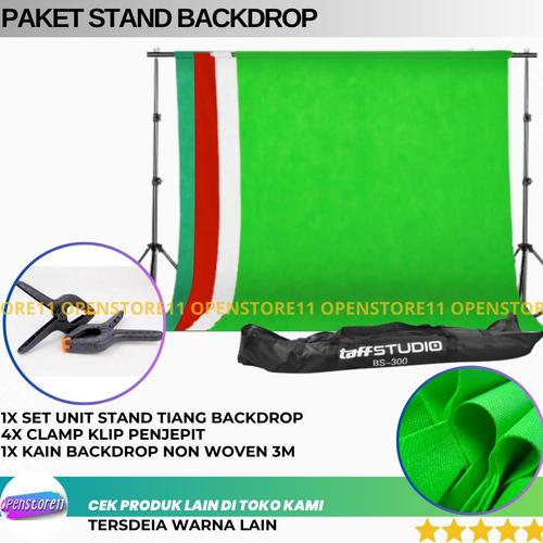 Jual Tiang Backdrop Green Screen Stand Tripod Background Foto Studio ...
