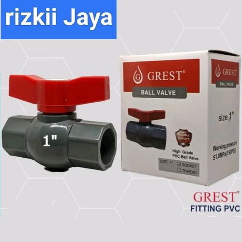 Jual BALL VALVE/Stop Kran 1" inch Pvc GRESS - Kota Tangerang - rizkii ...