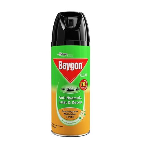 Promo Baygon Bunuh Nyamuk 200ml Semprot / obat Nyamuk Cair - Orange ...